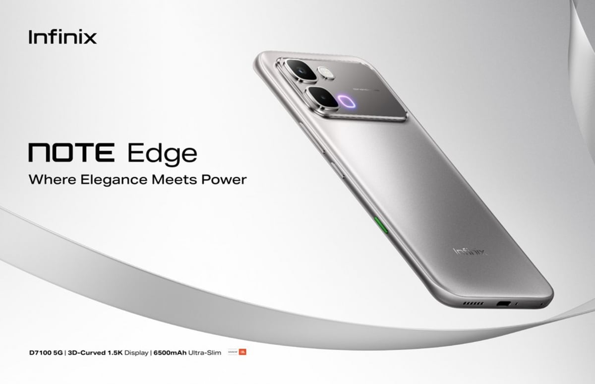 Представлено тонкий смартфон Infinix Note Edge із процесором Dimensity