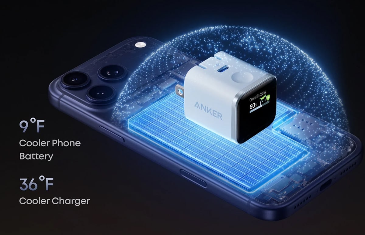 Anker випустила Nano Charger з розумним екраном